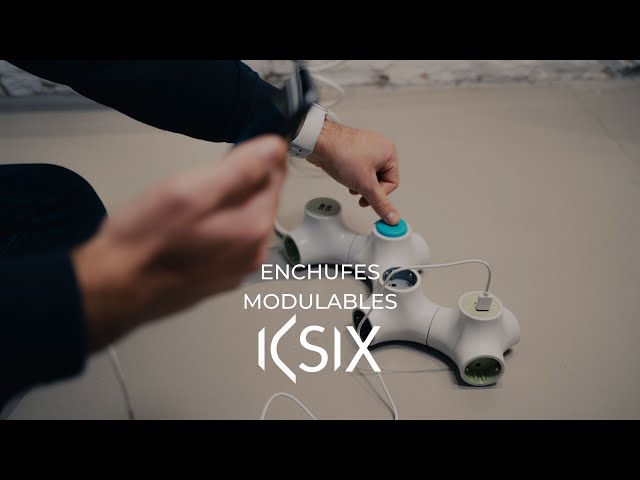 Ksix Enchufe Modular Combinable Molecule 3x Tomas De Corriente Gris