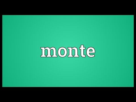 Monte Meaning