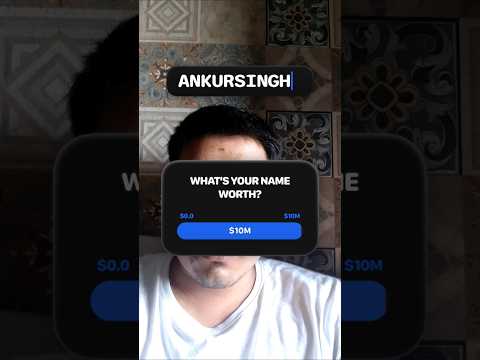What's Your Name Worth | YouTube Filter #shorts