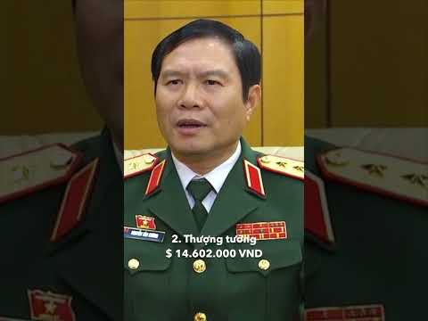 Mức lương 5 cấp bậc cao nhất trong quân đội Việt Nam #shorts #viral
