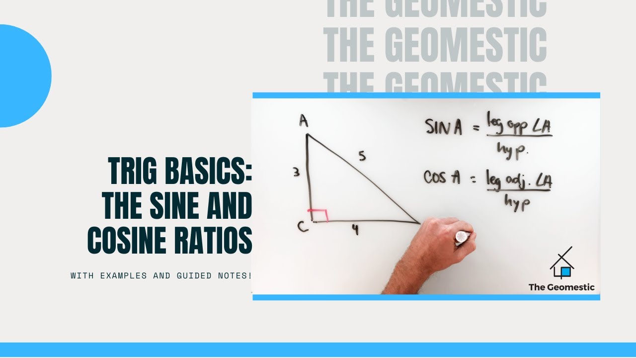 Trig Basics: The Sine & Cosine Ratios (w/ guided notes and examples!)