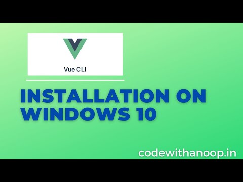 Vue.js 3 - Installation of CLI on Windows 10 with NPM and CMD