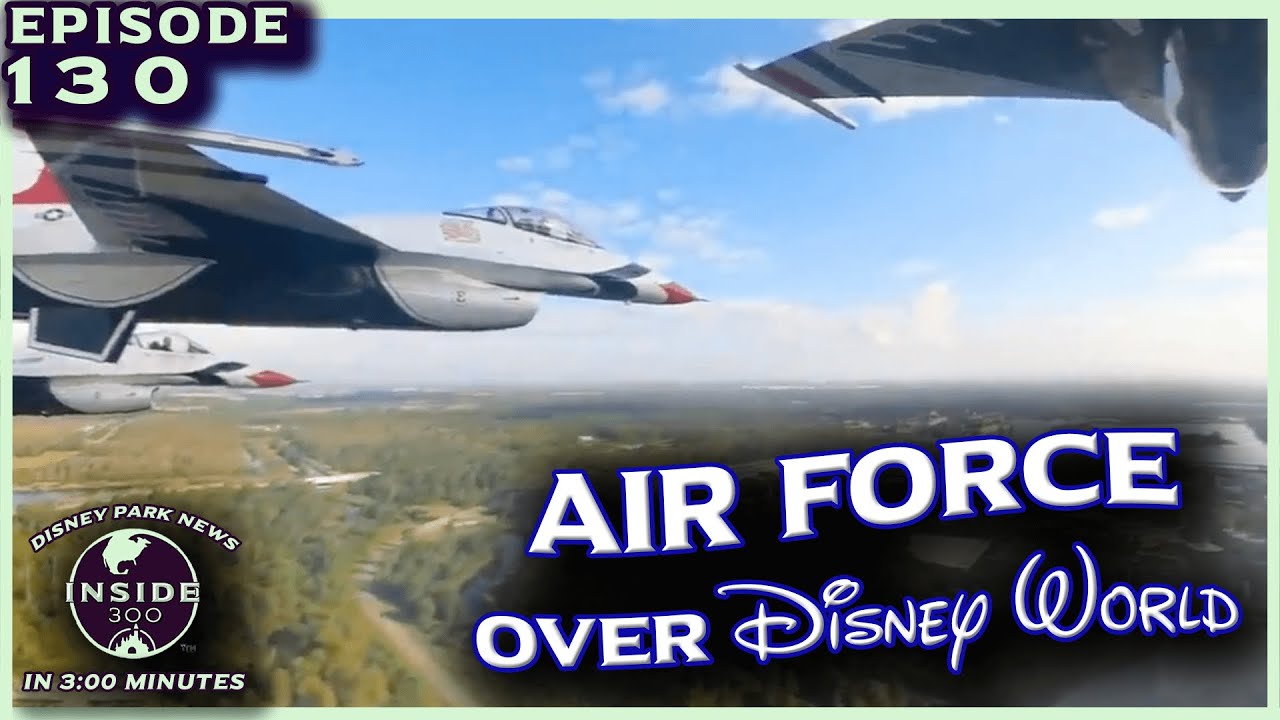 MyDisneyFix | Stunning Air Force Display Above Magic Kingdom | Inside ...
