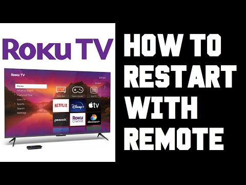 Roku TV How To Restart with Remote Only - Remote Button Combo To Reset or Restart Roku TV