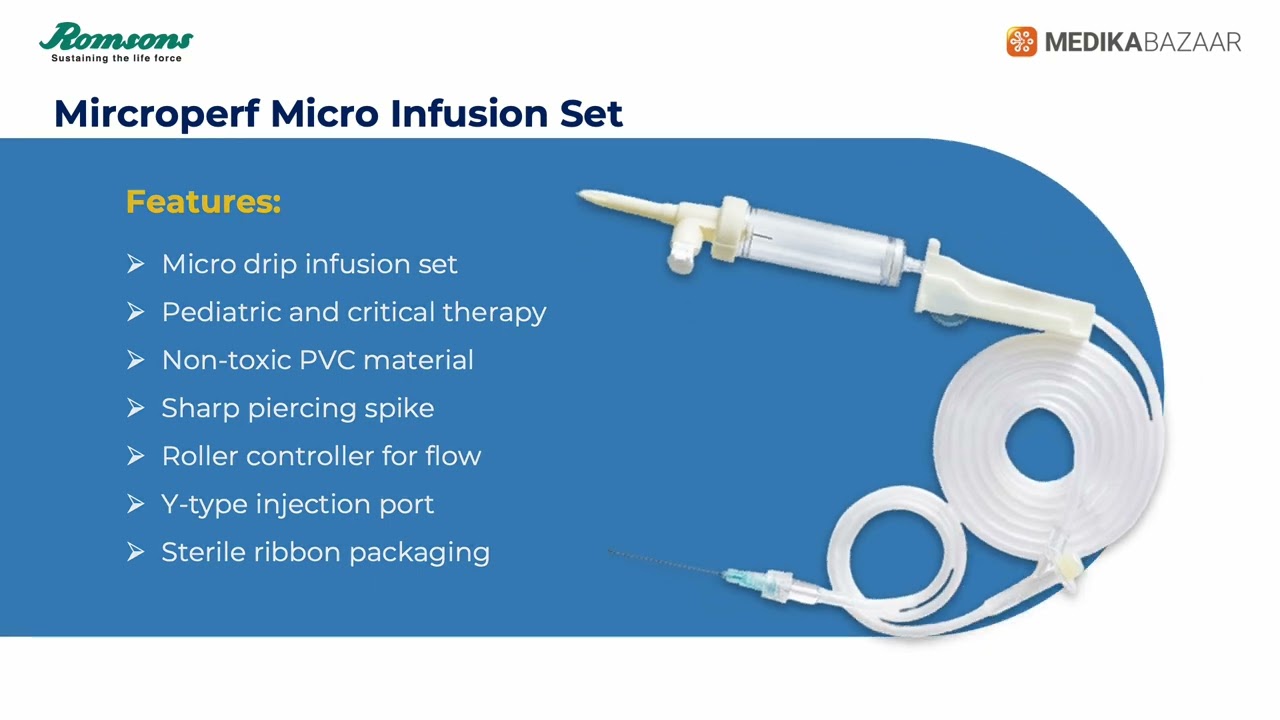 Romsons Mircroperf Micro Infusion Set