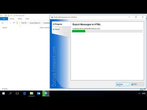 Export Outlook Messages to HTML Files