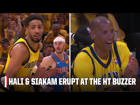 PACERS ERUPT AT THE HALF IN GAME 6 & REGGIE MILLER WAS LOVING IT 🔥 | 2025 NBA Finals