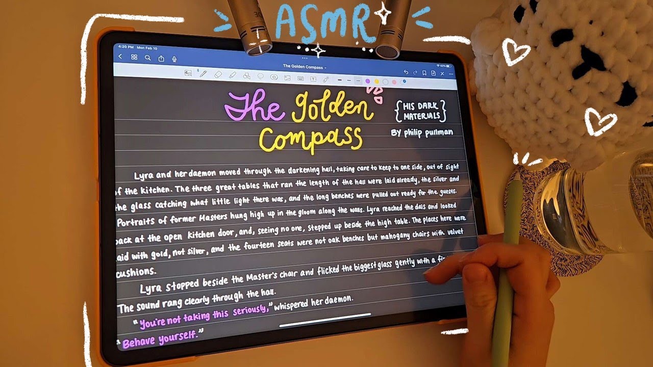 ASMR Tingly iPad writing sounds for 1 hour | No Talking😴