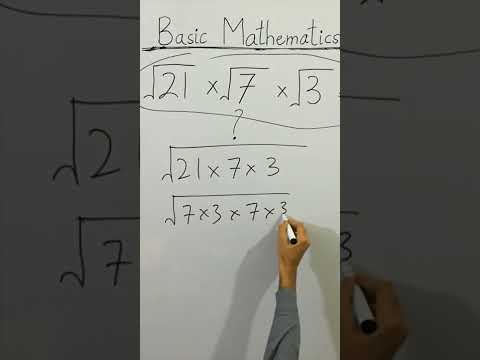 😳 CLEAN BASIC MATHEMATICS √21×√7×√3=? Multiplicative Buggy Square Root NO ONE CAN SOLVE! #Shorts