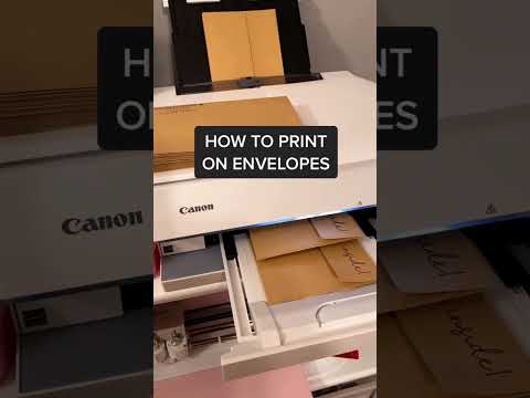 How to Print on envelopes (check description) #shorts