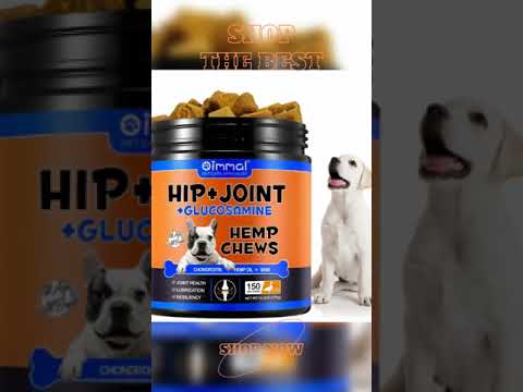 Hip and Joint Supplement for Dogs Glucosamine Joint Pain Relief Treats Chondroitin MSM Supplement...