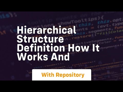 hierarchical structure definition how it works and