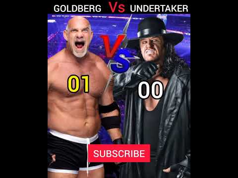 Undertaker Vs Goldberg Comparison #shorts