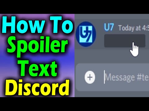 How To Spoiler Text Discord