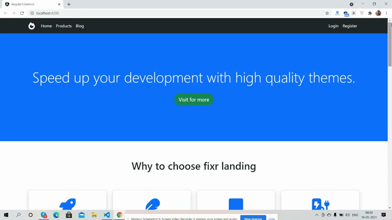 Angular 12 Free Template Working Demo