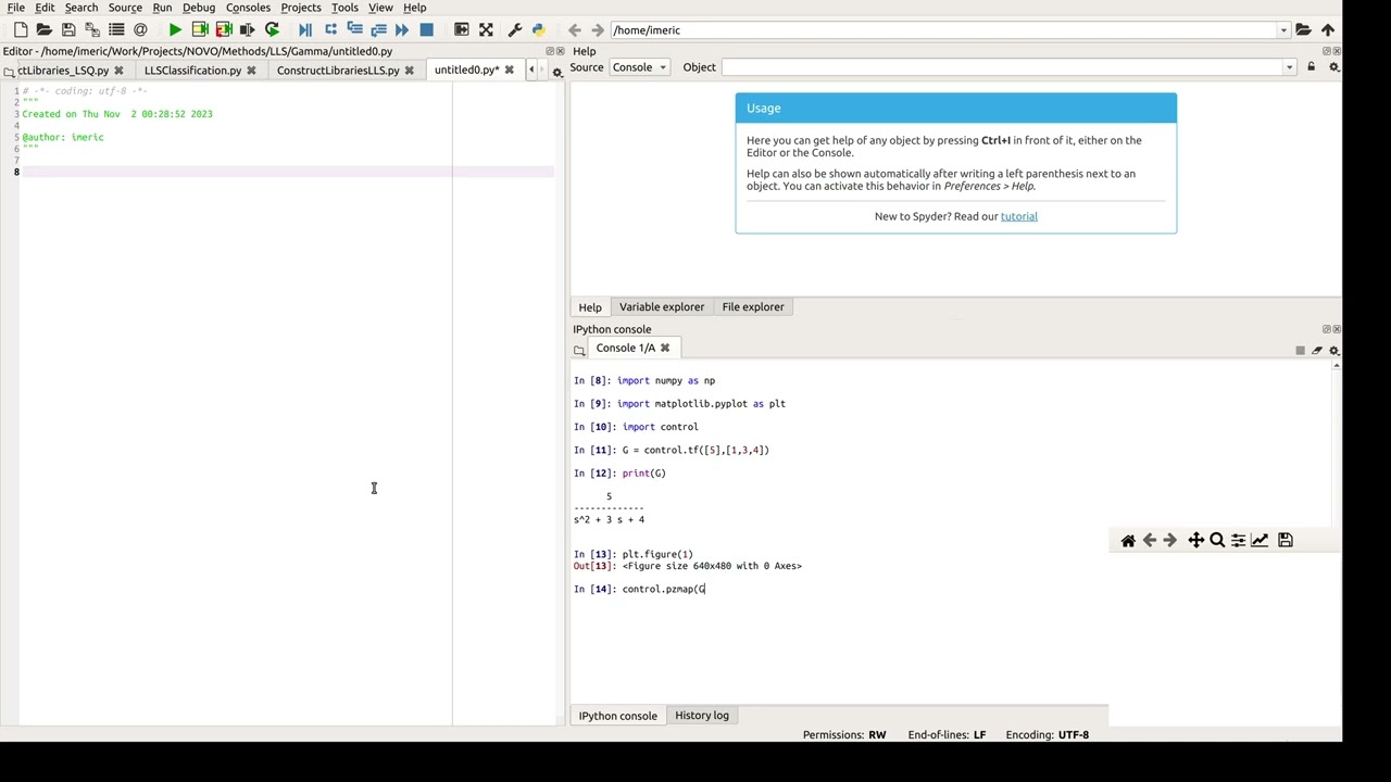 ELE204 - Python - Calculating and plotting step response