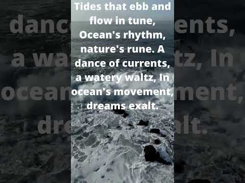 Waves of Words: Poems Dancing with the Ocean's Rhythm #poem #poetry #shorts๐๐๐๐ซ