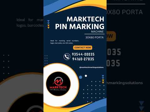 Marktech Pin Marking Machine 30x80 #marktech #pinmarking #aaybeesalescorporation #ambala
