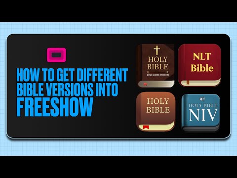 How to Get Different Bibles in Freeshow: Easy Setup Tutorial @freeshowapp  @FreeShow