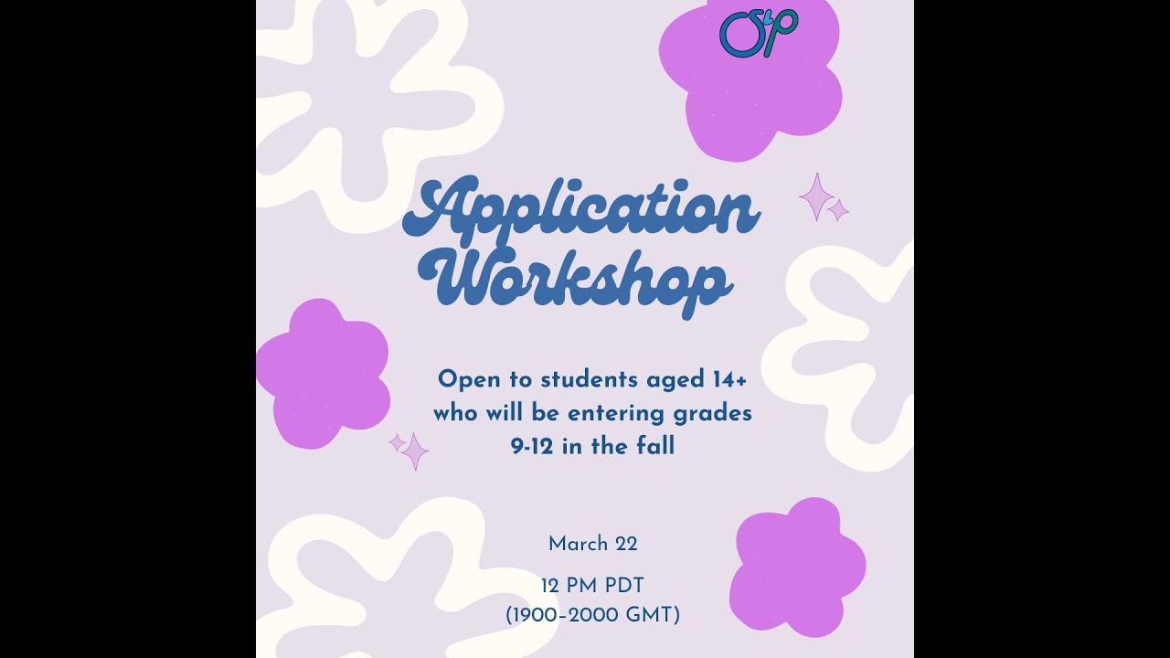 March 22 SIP 2023 | Application Workshop, Info, and Q&A session