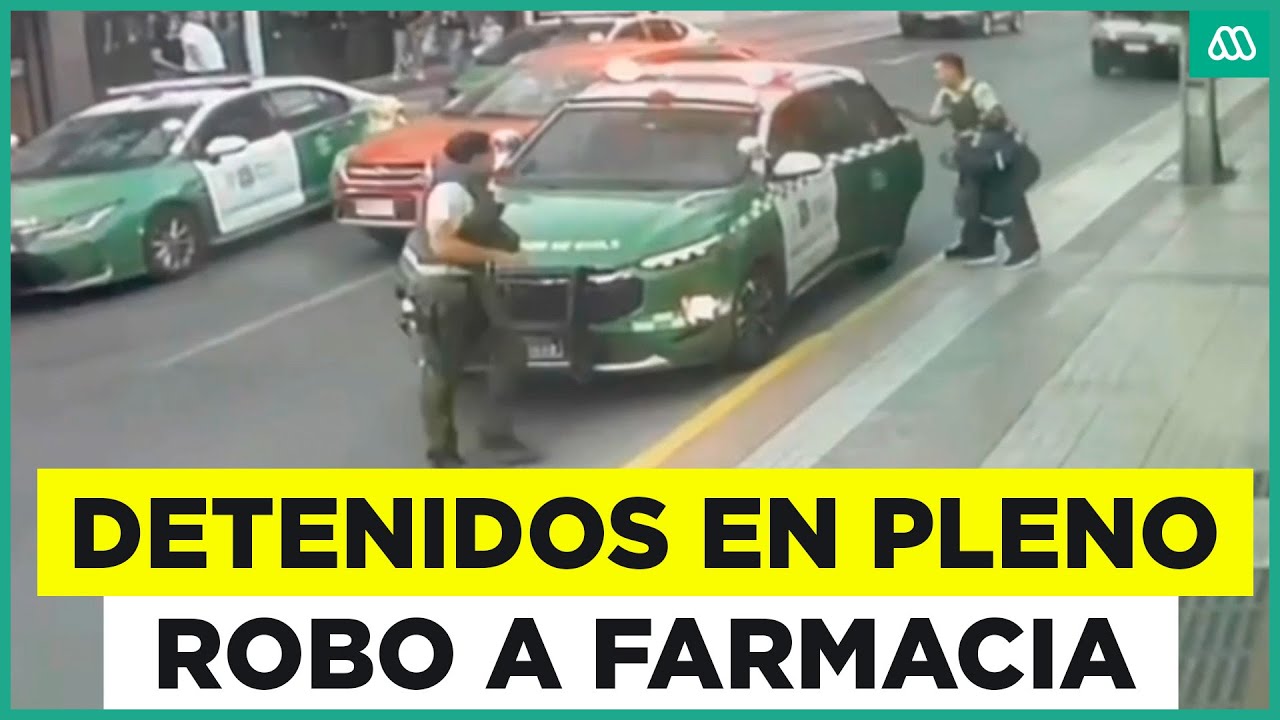 Tres sujetos detenidos en flagrancia robando en farmacia de San Bernardo: botín sumaba $3 millones