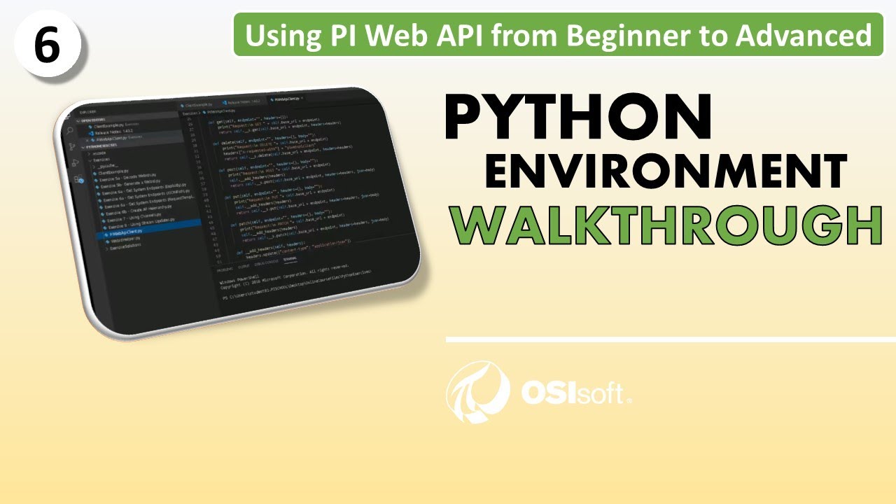 Using PI Web API from Beginner to Advanced - Python Environment Walkthrough
