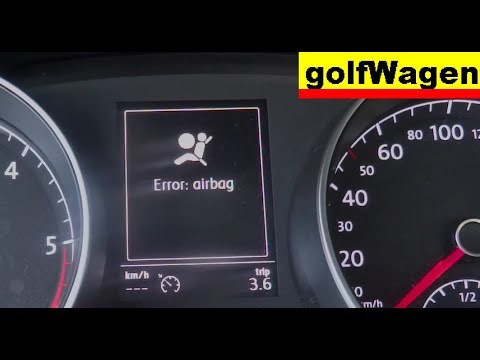 VW Golf 7 airbag light reset