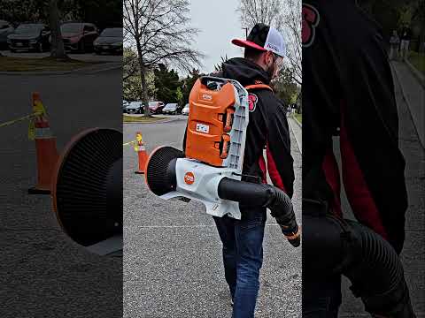 Why the Stihl BRA600 is QUIETER than other blowers #stihl #bra600 #lawncare