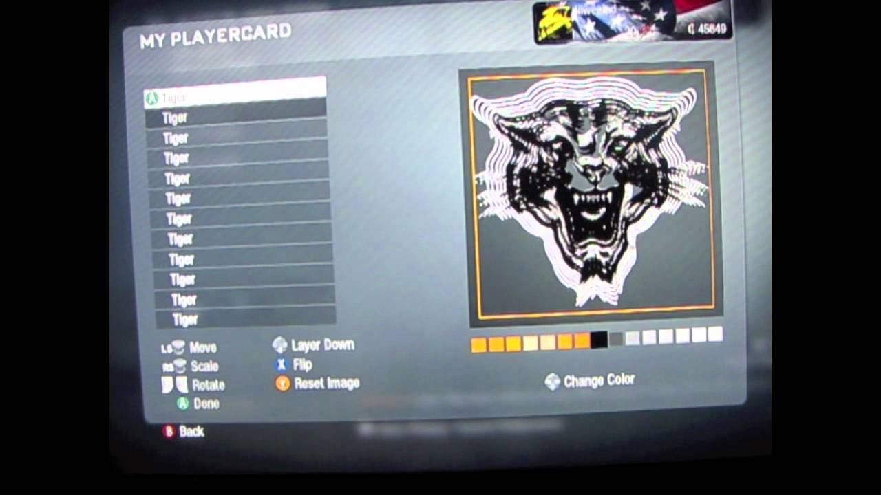 Black Ops: Layered Tiger Emblem Tutorial