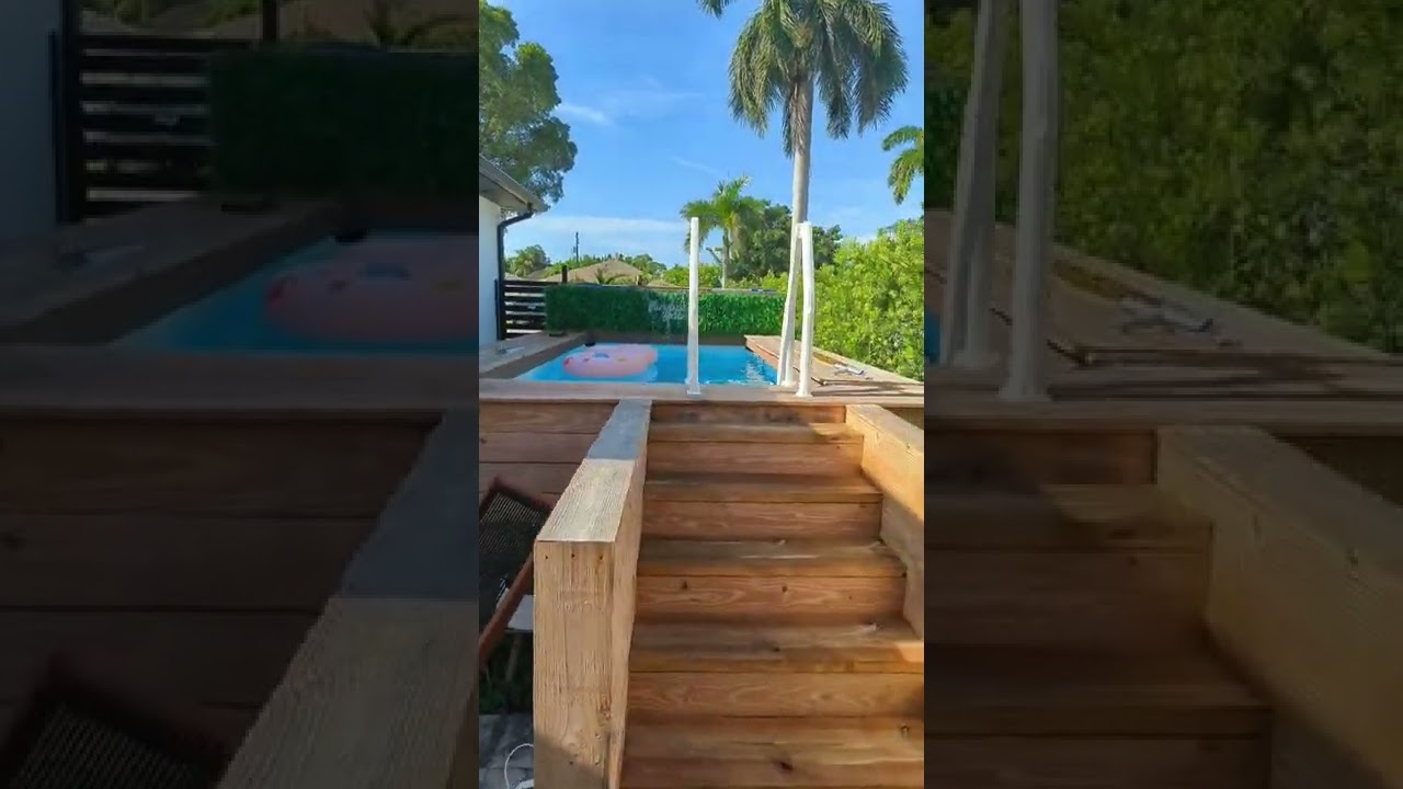 Modern Aboveground Pool Build