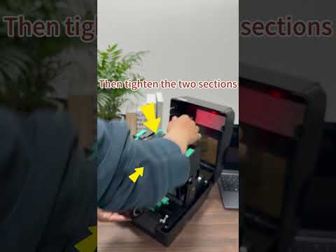 Xprinter XP-TT46B Thermal Transfer Printer Ribbon Installation Video #thermal#Thermal transfer
