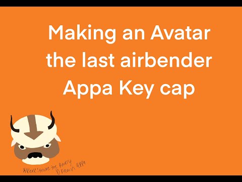Make a 3d printed ATLA Appa Keycap pt 1