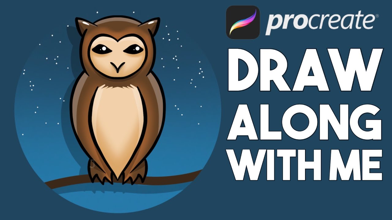 MINIMAL OWL - Procreate tutorial ep86