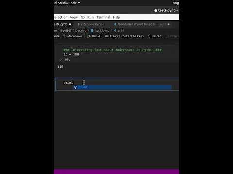 Interesting Fact about Underscore || Python || Tip of the Day - 8