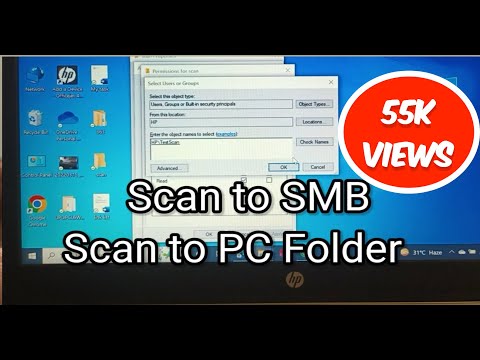 Bizhub Network SMB Scanning Windows 10 || Scan to Folder Konica Minolta