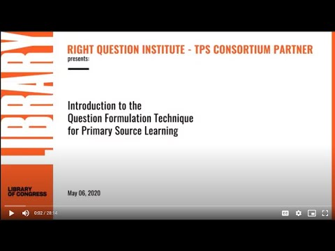 Introduction to the Question Formulation Technique – InquireEd Studio