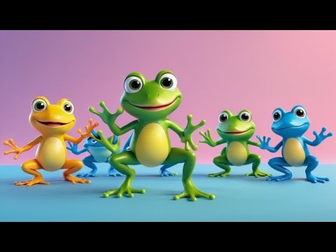 Six Little Froggies Hop Opposites | Learn Opposites with Frogs | Fun Kids Rhyme