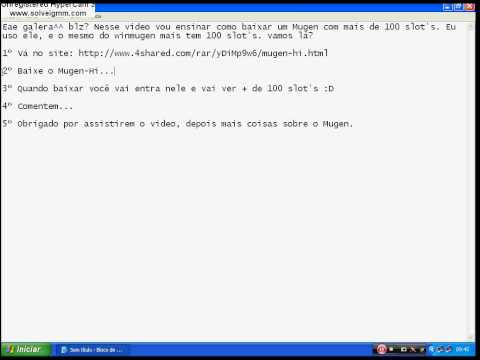 Mugen com mais de 100 Slot's DOWNLOAD