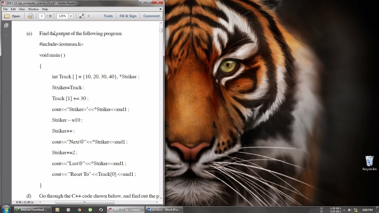 Output Problem 4 || Pointers || CBSE Class 12 Computer Science