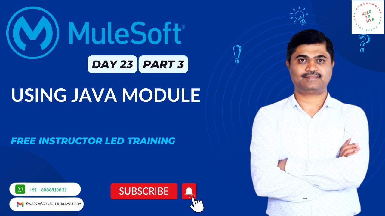 MULESOFT TRAINING DAY23 -  UNDERSTANDING JAVA MODULE