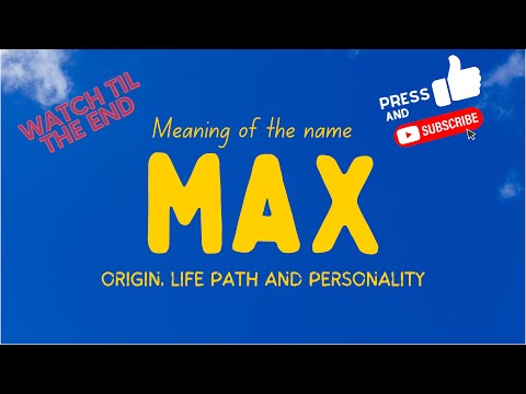 Meaning of the name Max. Origin, life path & personality.