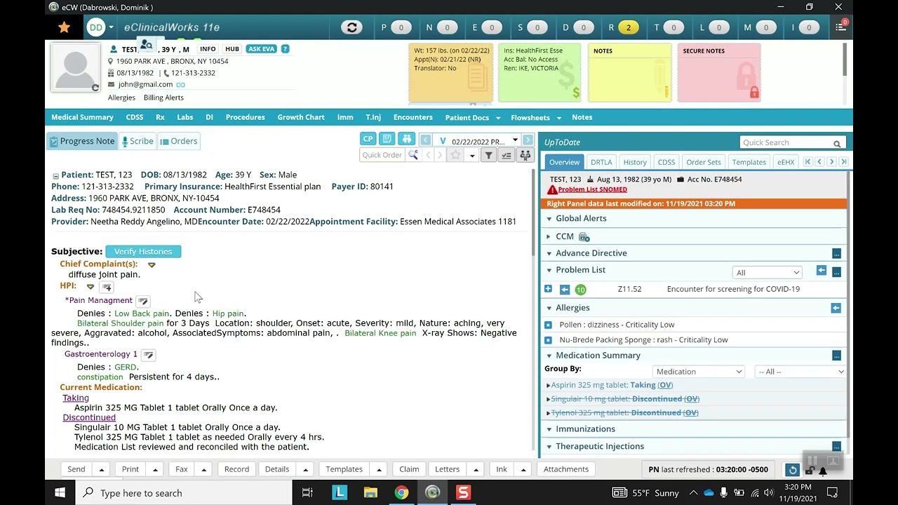eClinical Works Tutorial: Progress Note overview