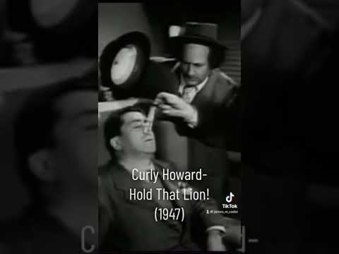 Curly Howard’s Cameo in Hold That Lion! (1947) #curly #thethreestooges #cameo