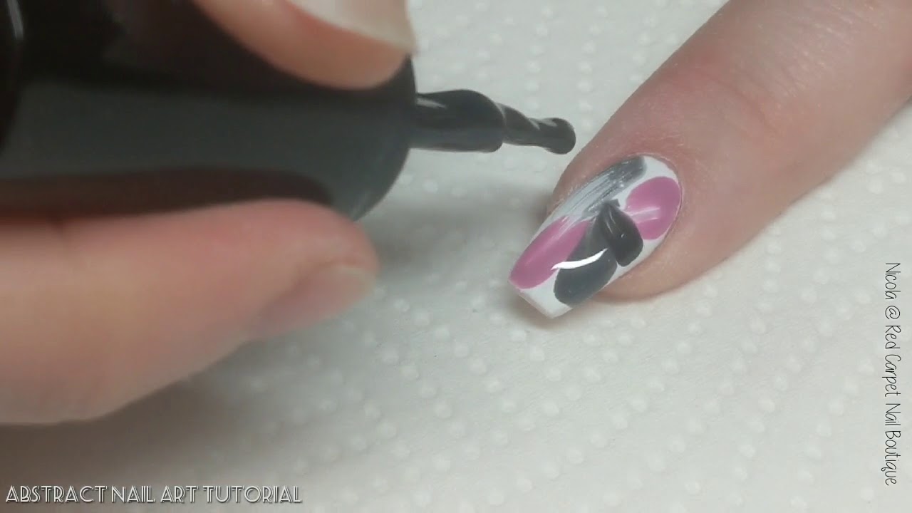 Gel Polish Abstract Nail Art Tutorial Magpie Gel Colour