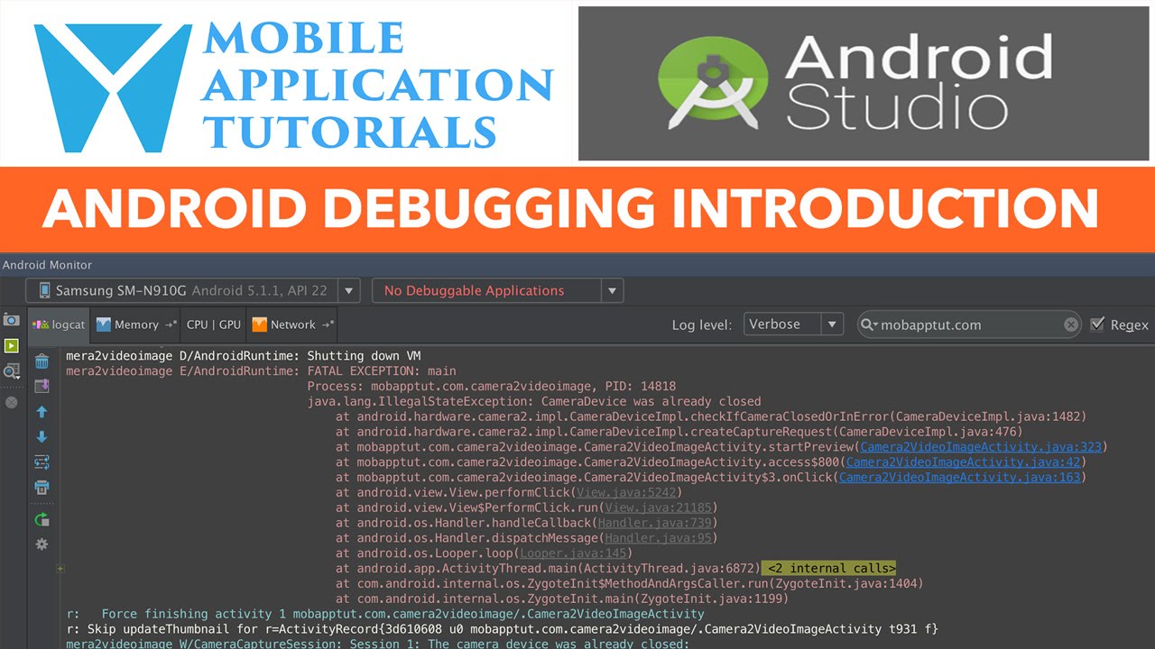 Introduction to android debugging using android studio 2.0