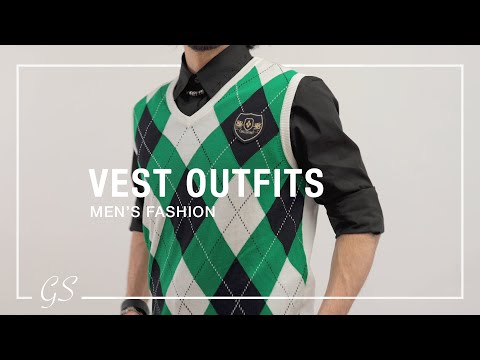 7 Vest Outfit Ideas | Sweater Vest | Men's Outfits 2021