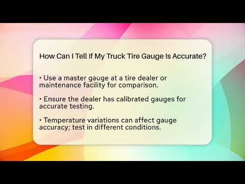 How Can I Tell If My Truck Tire Gauge Is Accurate? - Big Truck Lovers