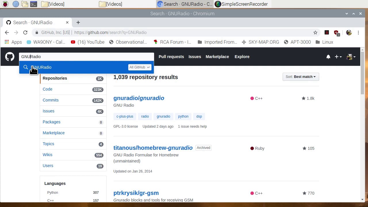 SDR GNU Radio GitHub Repositories