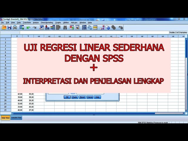 Panduan Lengkap Uji Regresi Linear Sederhana Menggunakan SPSS | Galaxy.ai | Galaxy.ai