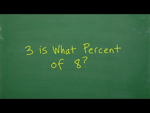 3 is what percent of 8 = ? Let’s solve the percent problem step-by-step…